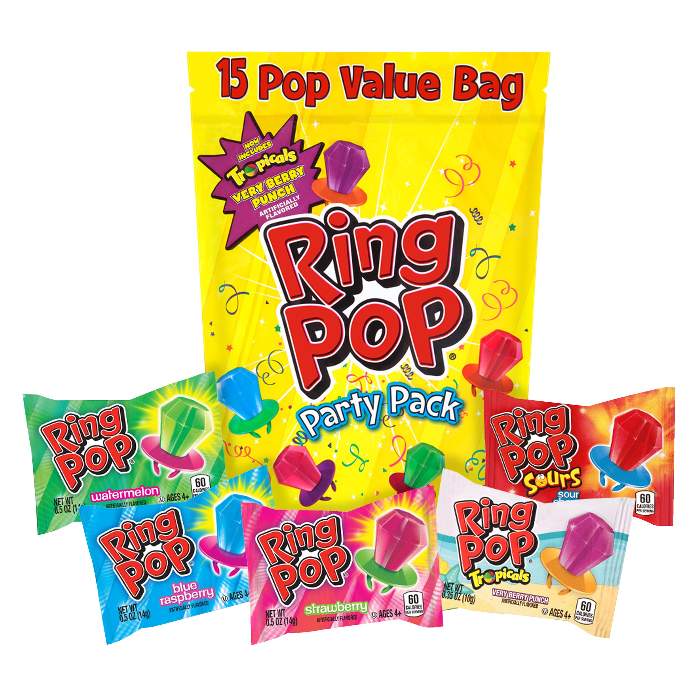 Ring Pop Assorted 15ct Bag — Sweeties Candy of Arizona