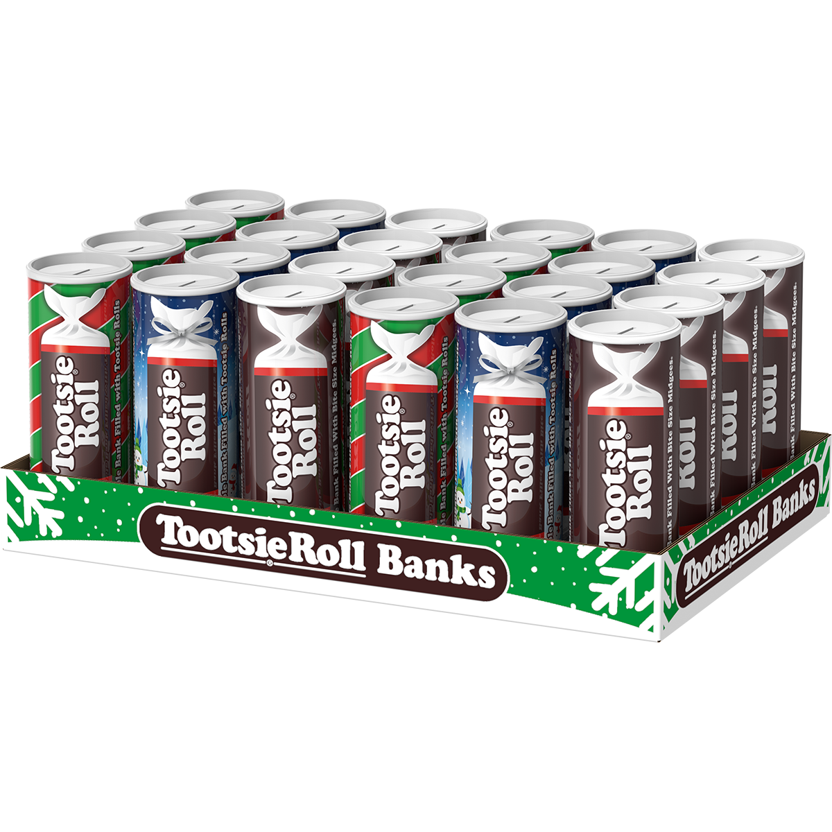 Christmas Tootsie Roll Banks 5.7oz — Sweeties Candy of Arizona