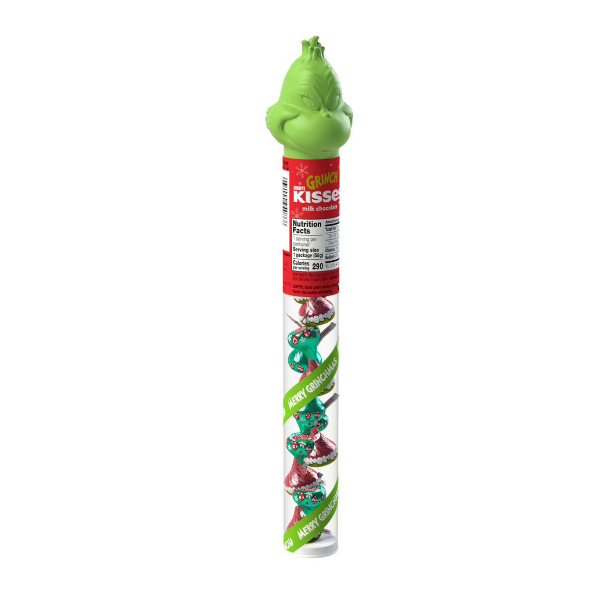 Christmas Hershey Kisses Grinch Foils 2.08oz Cane — Sweeties Candy of ...