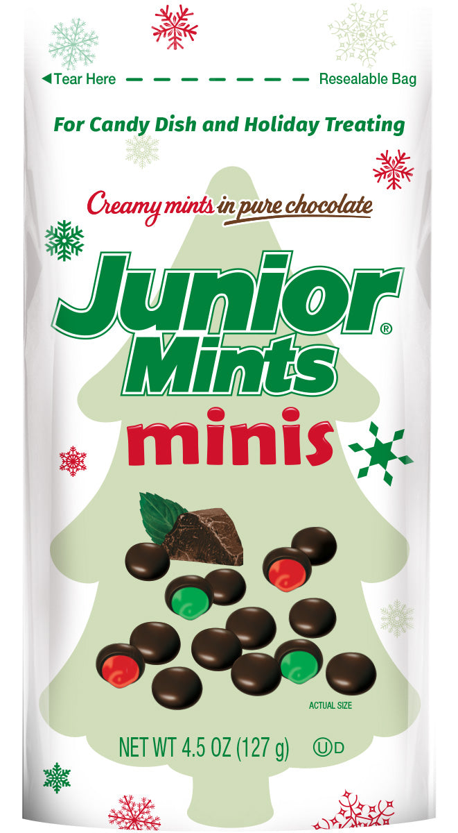 Christmas Junior Mints Red & Green Minis 4.5oz bag — Sweeties Candy of ...