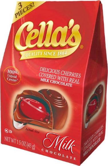 Cella's Chocolate Covered Cherries 3ct pack or 24ct case — Sweeties ...