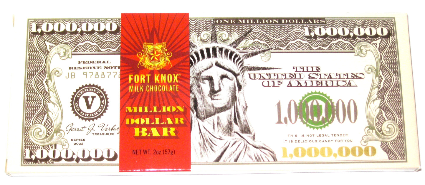 Fort Knox Million Dollar Chocolate Bar 2oz — Sweeties Candy of Arizona