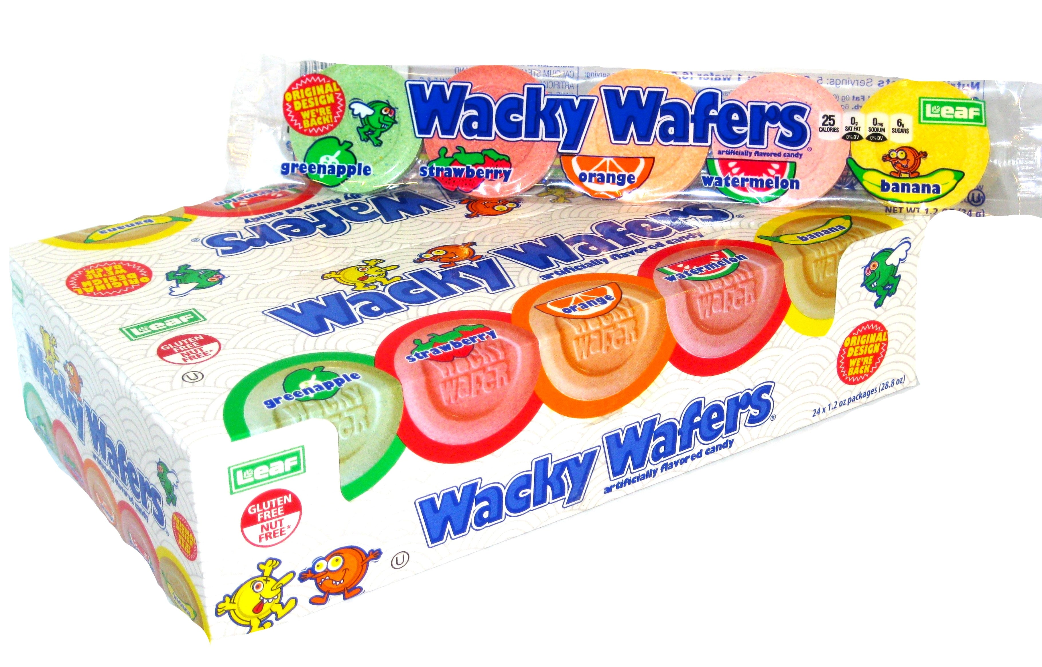 Wacky Wafers 1.2oz pack or 24ct box — Sweeties Candy of Arizona