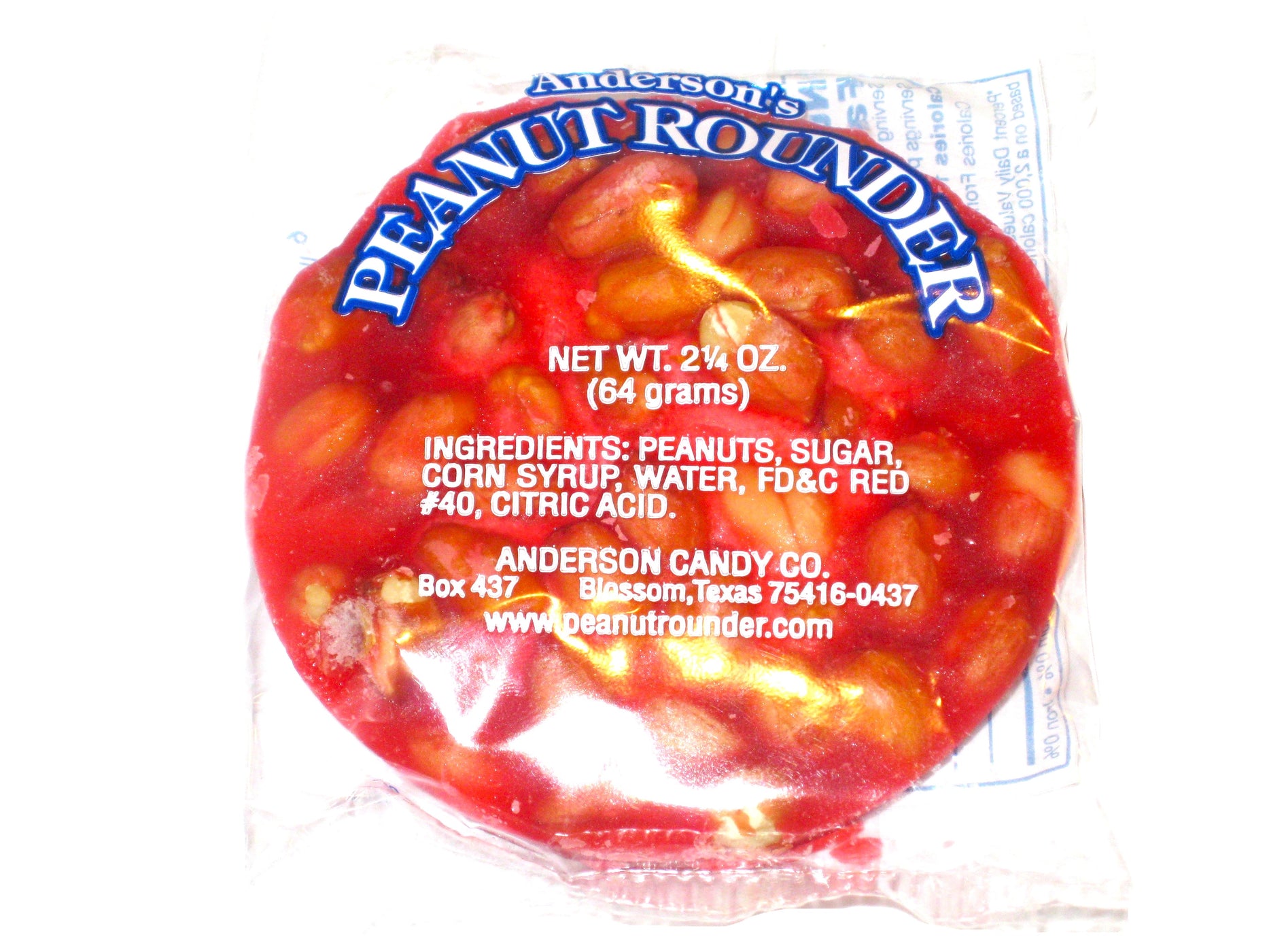 Anderson's Red Peanut Rounder 2.25oz pack or 30ct box — Sweeties Candy ...