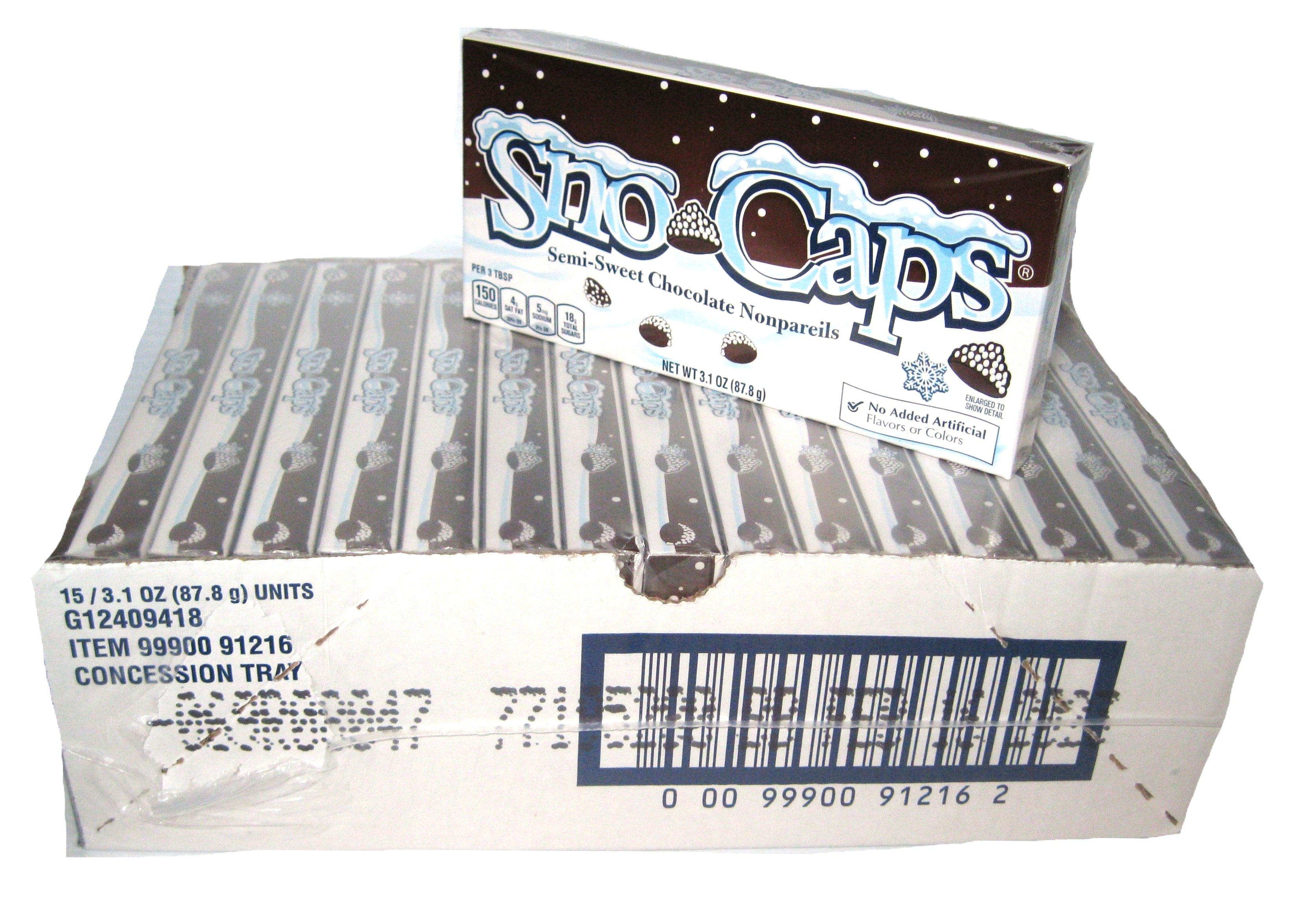 Sno Caps 3.1oz Box or 15ct Case — Sweeties Candy of Arizona