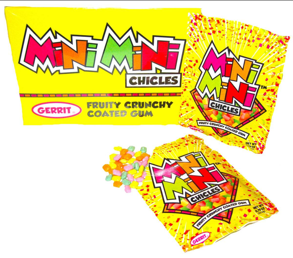 Chiclets Mini Mini Fruit Gum .79oz pack or 20ct box — Sweeties Candy of ...