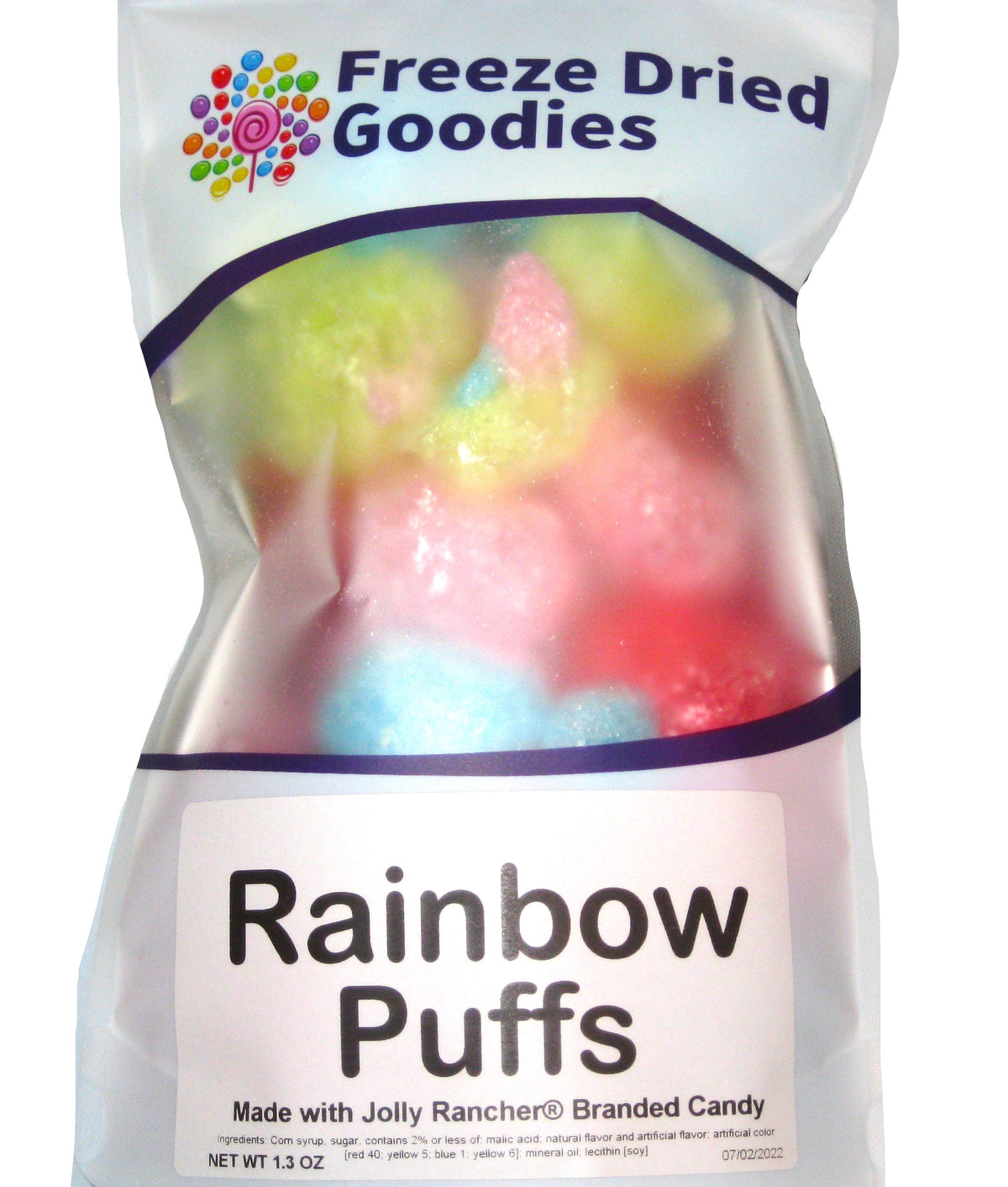 Freeze Dried Goodies Rainbow Puffs 1.3oz bag — Sweeties Candy of Arizona