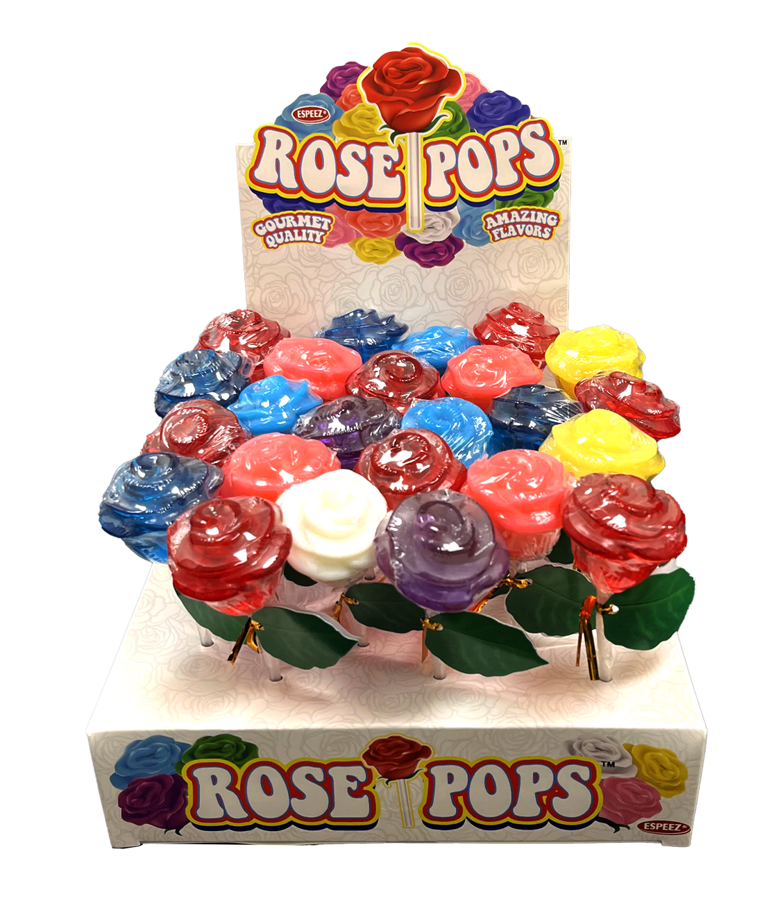 Rose Pops Assorted 1.2oz Pop or 24ct Box — Sweeties Candy of Arizona