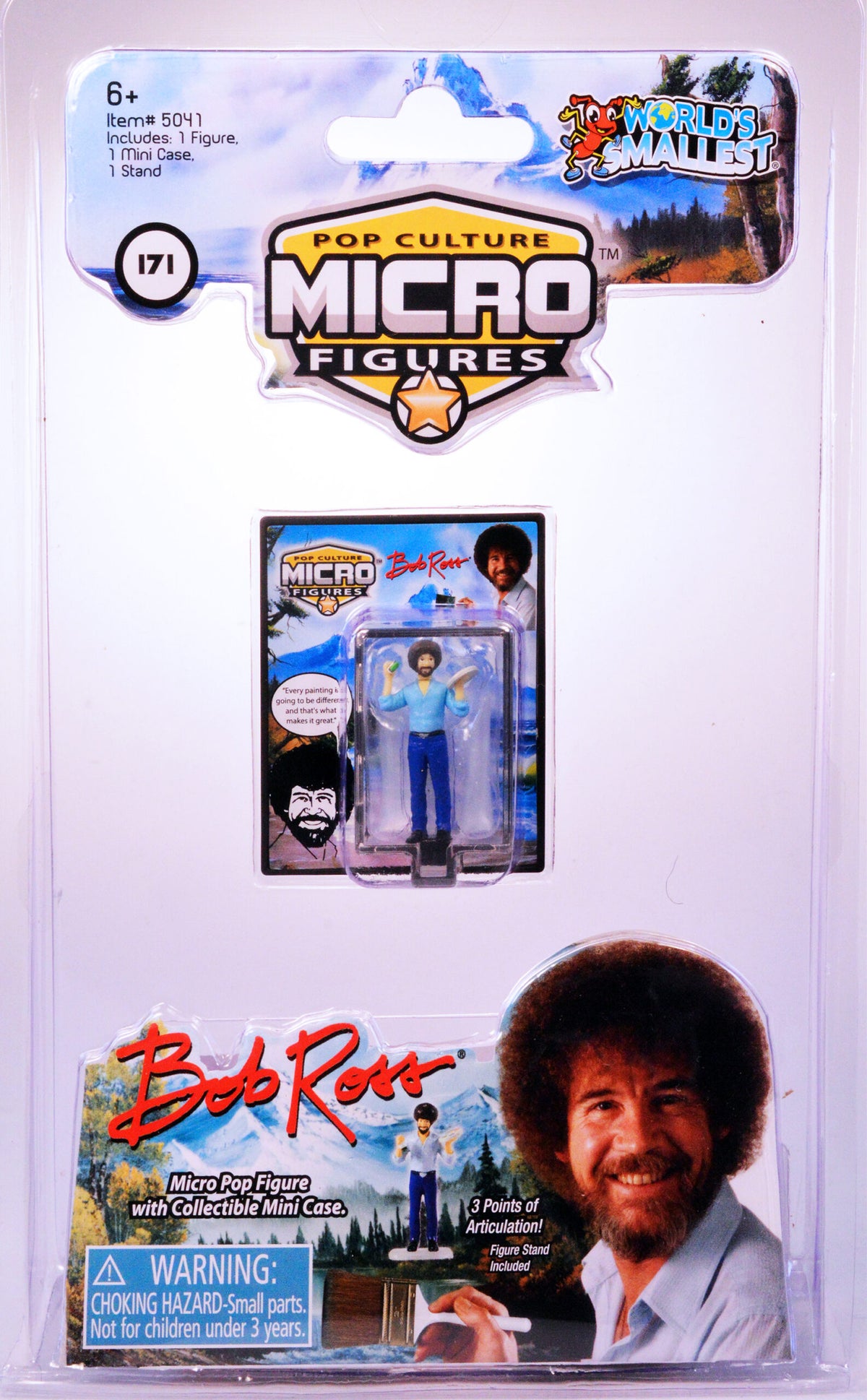Worlds Smallest Micro Figures Bob Ross — Sweeties Candy of Arizona