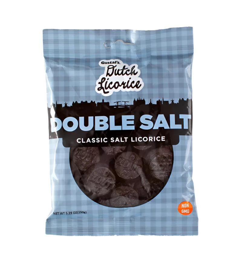 Gustaf's Dutch Licorice Double Salt 5.29oz bag — Sweeties Candy of Arizona