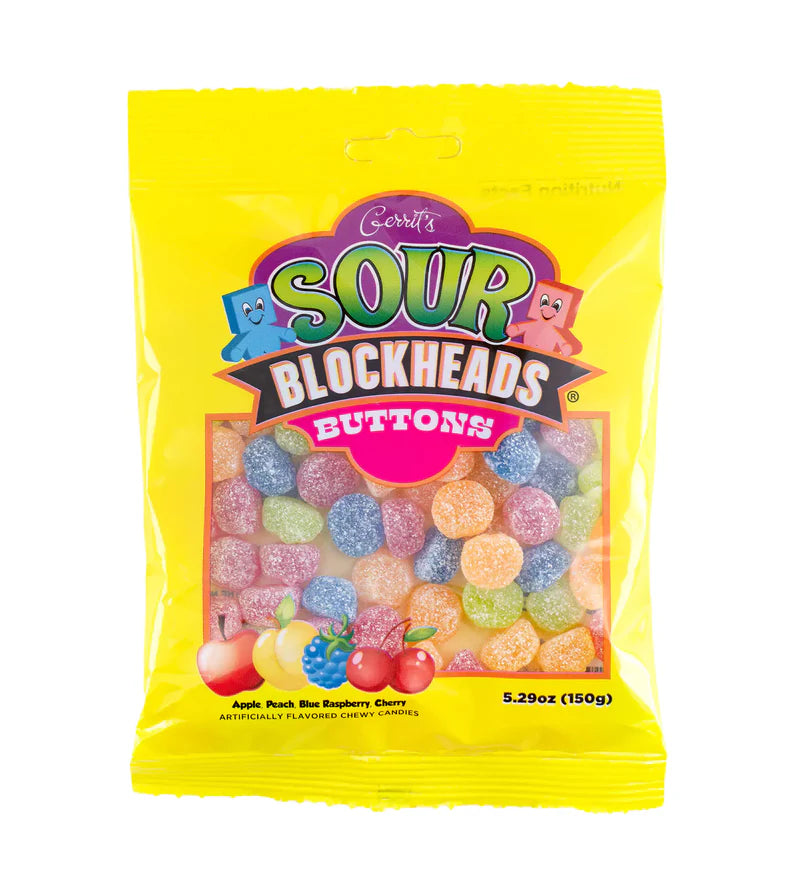 Gustaf's Gummy Sour Buttons 5.29oz bag — Sweeties Candy of Arizona