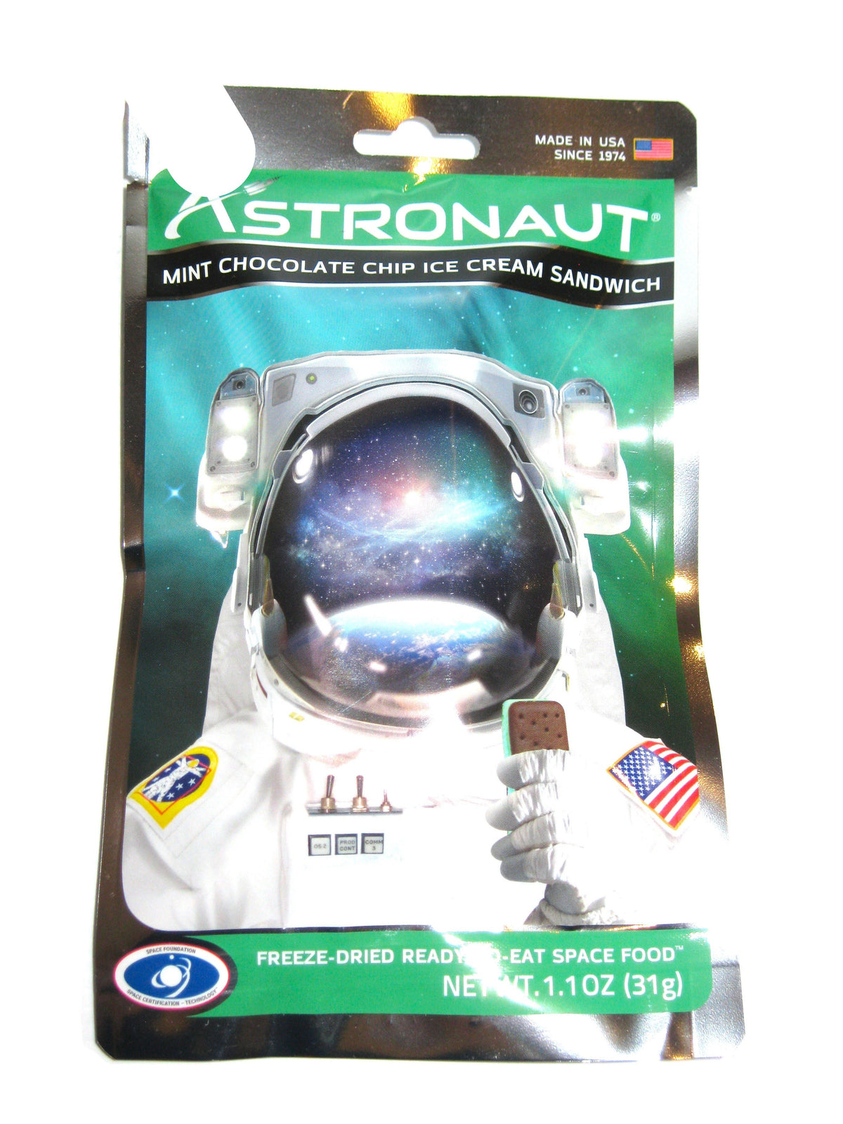 Astronaut Freeze Dried Ice Cream Sandwich Mint Chocolate Chip ...