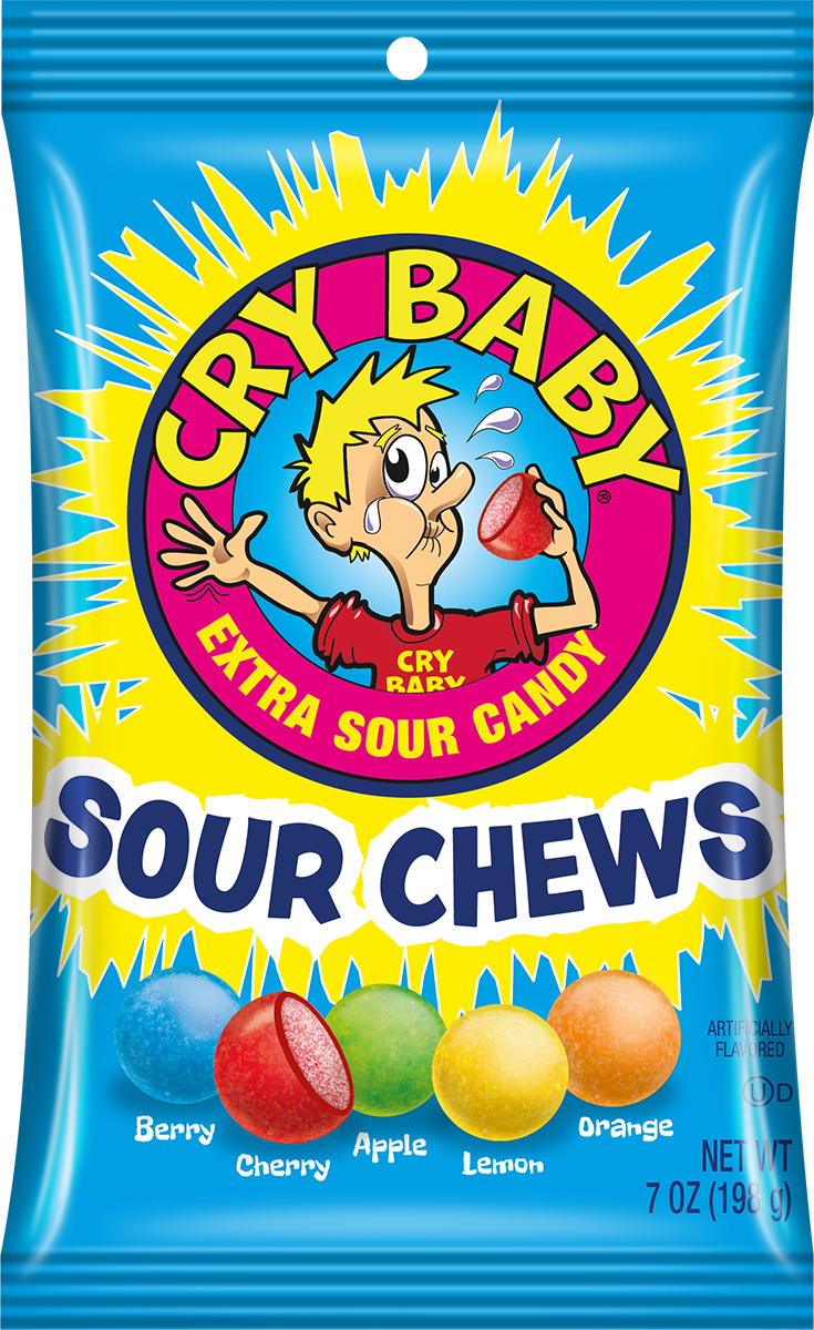 Cry Baby Sour Chews 7oz bag — Sweeties Candy of Arizona