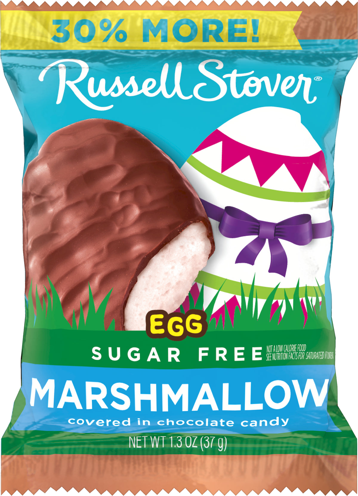 Easter Russell Stover 1.3oz Egg Sugar Free Chocolate Marshmallow ...