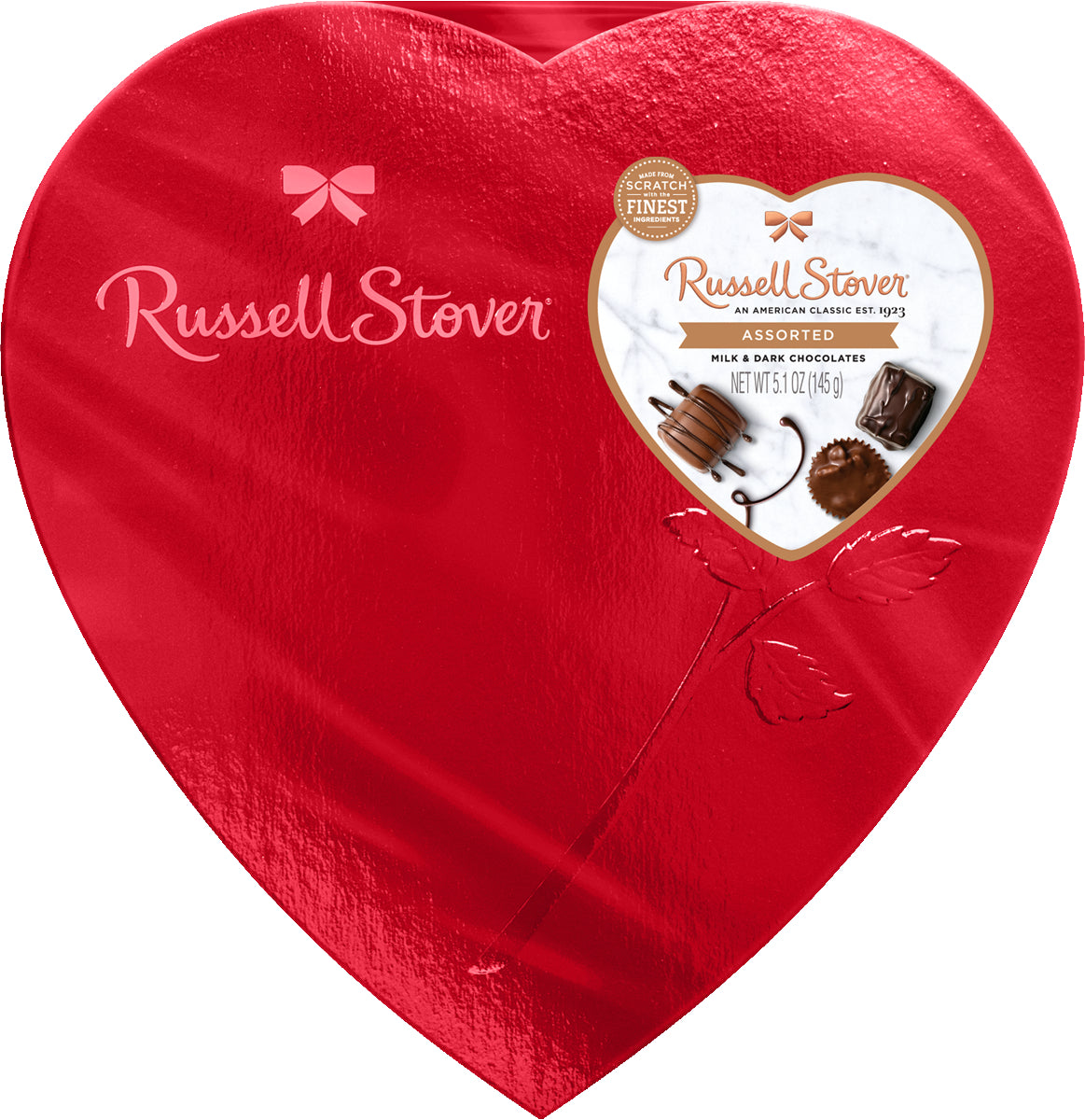 Valentine Russell Stover 5.1oz Heart Box Assorted Chocolate — Sweeties ...