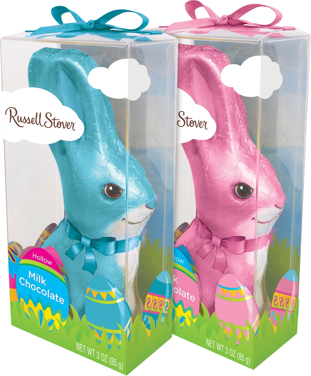 Easter Russell Stover 3oz Hollow Bunny Rabbit Milk Chocolate — Sweeties ...