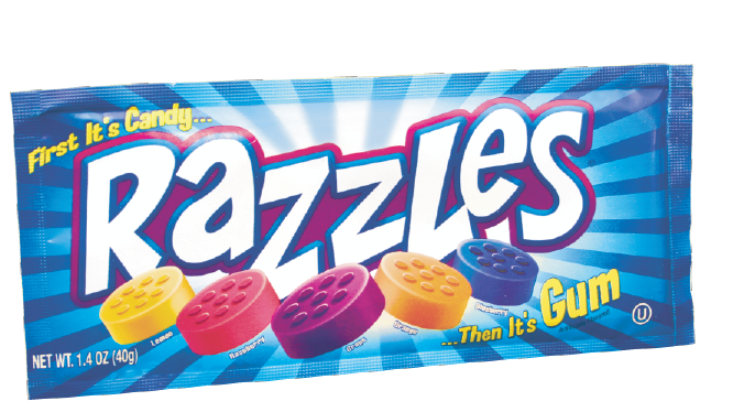 Razzles Regular 1.4oz pack or 24ct box — Sweeties Candy of Arizona
