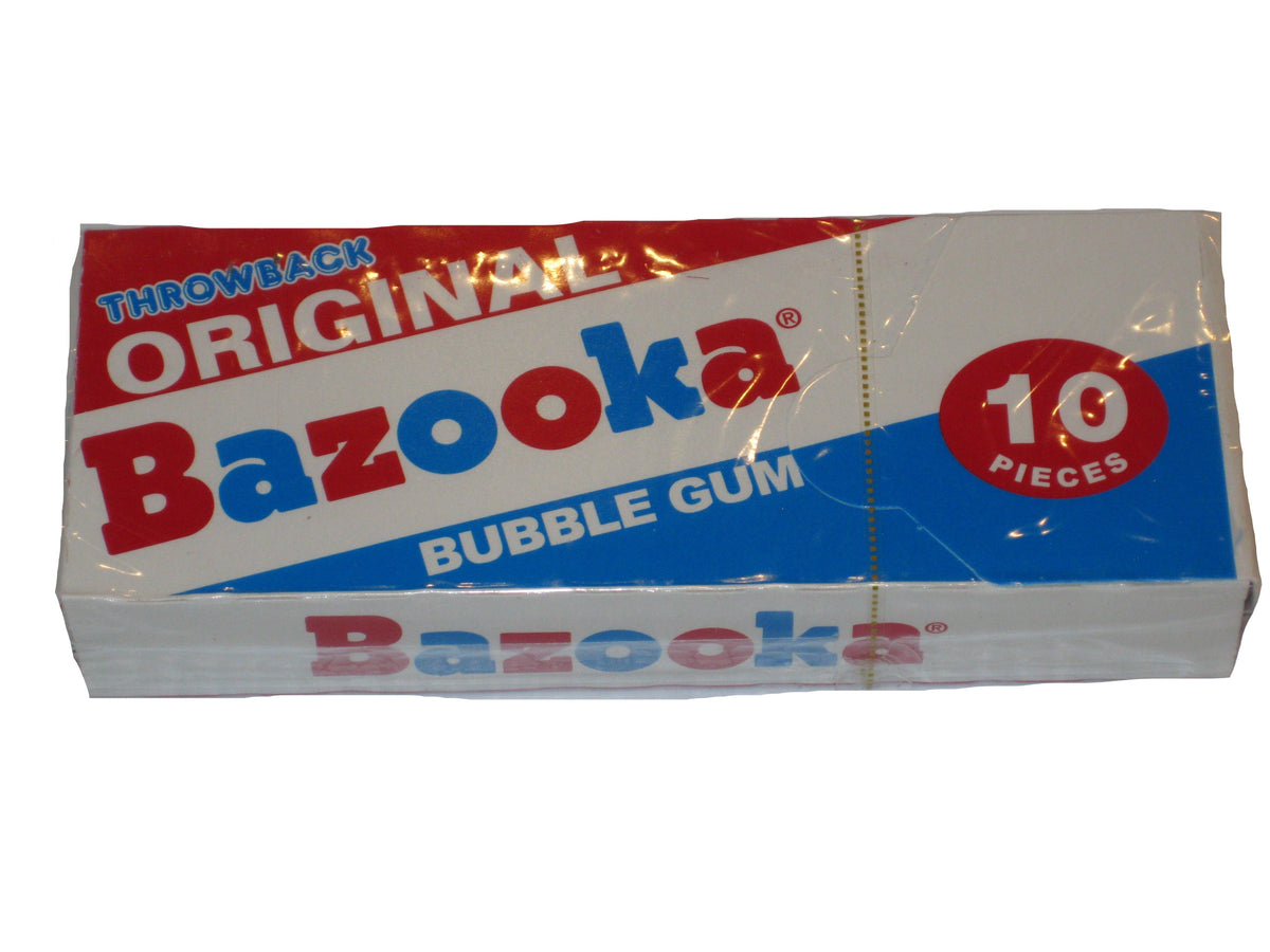 Bazooka Bubble Gum 10pc pack or 12ct box — Sweeties Candy of Arizona