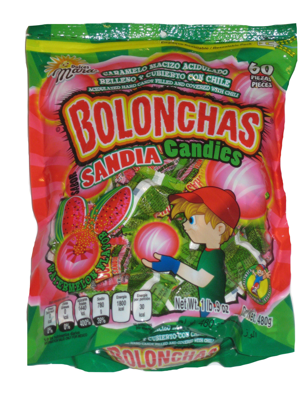 Mara Bolonchas Sandia .28oz piece or 60ct bag — Sweeties Candy of Arizona