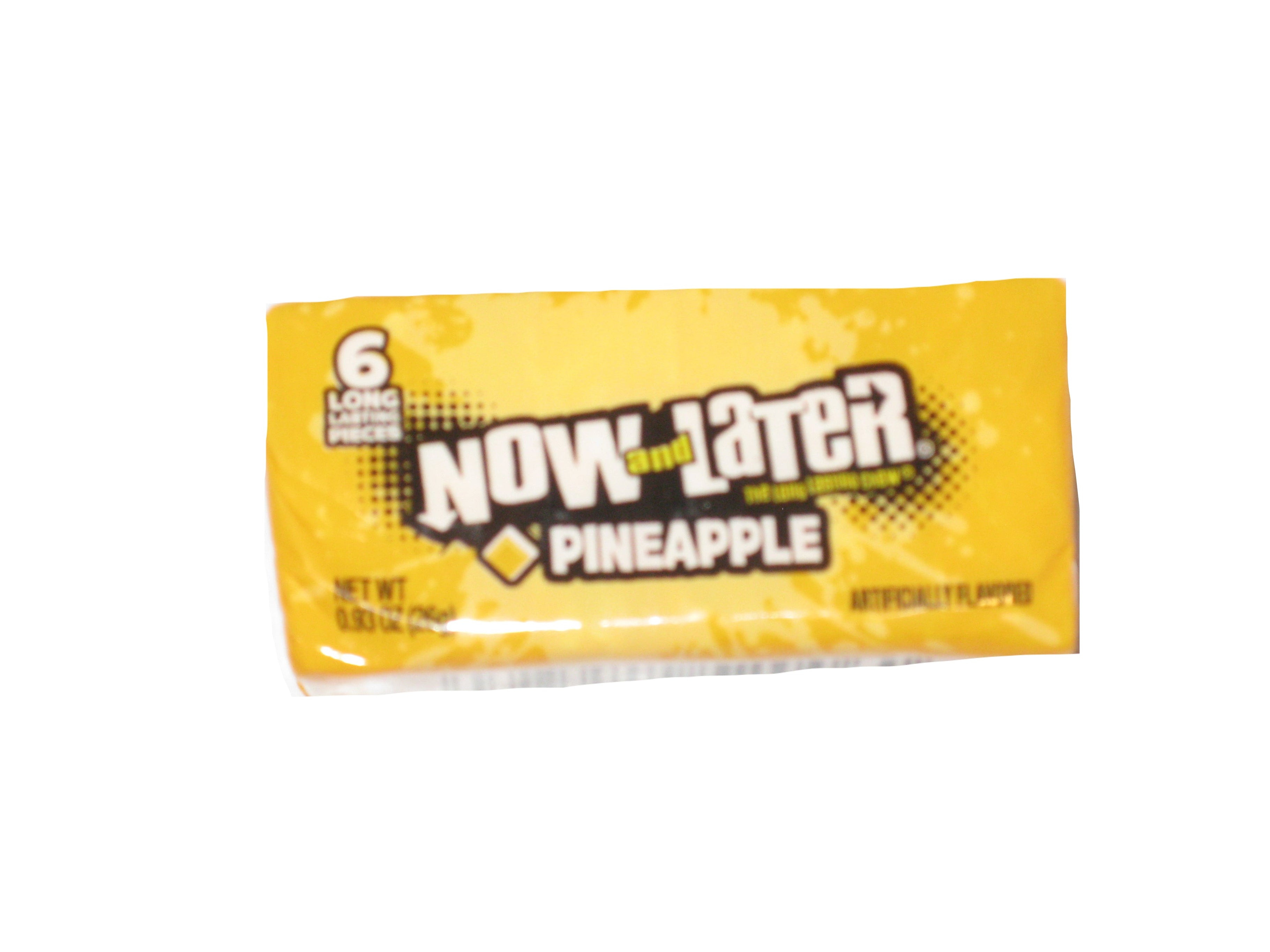 Now and Later Pineapple .93oz pack or 24ct box — Sweeties Candy of Arizona