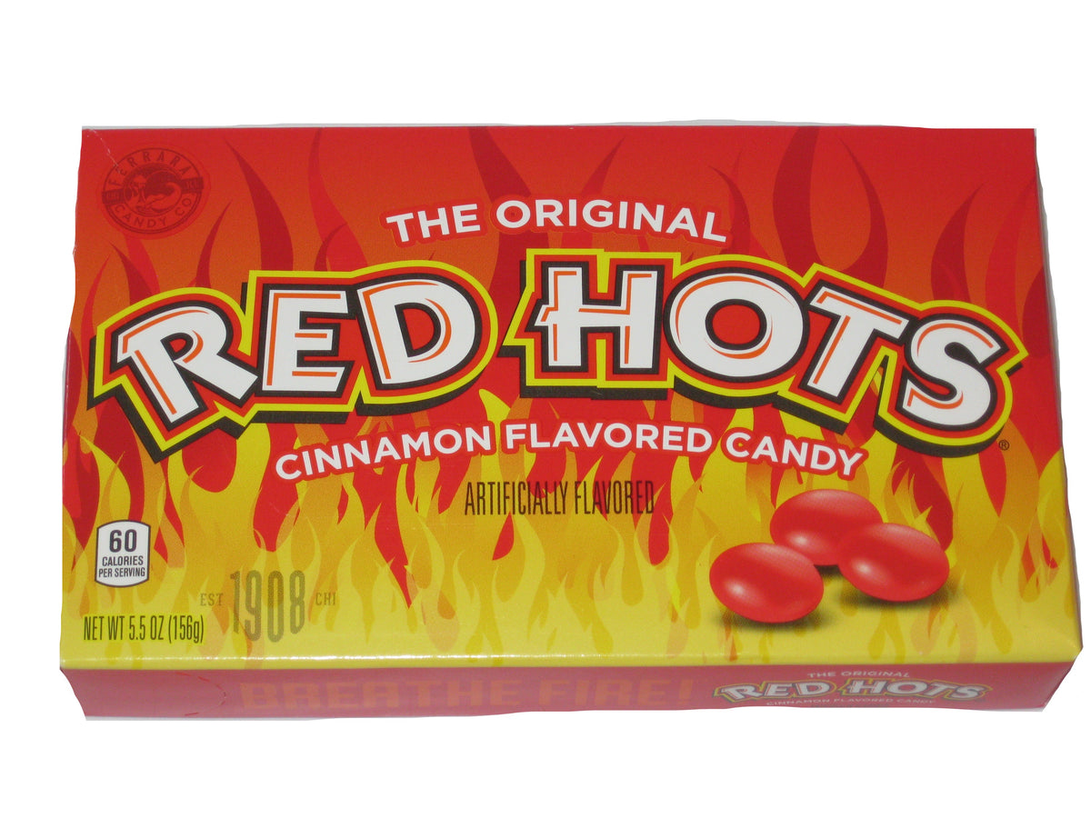 Red Hots Original 5.5oz box or 12ct case — Sweeties Candy of Arizona