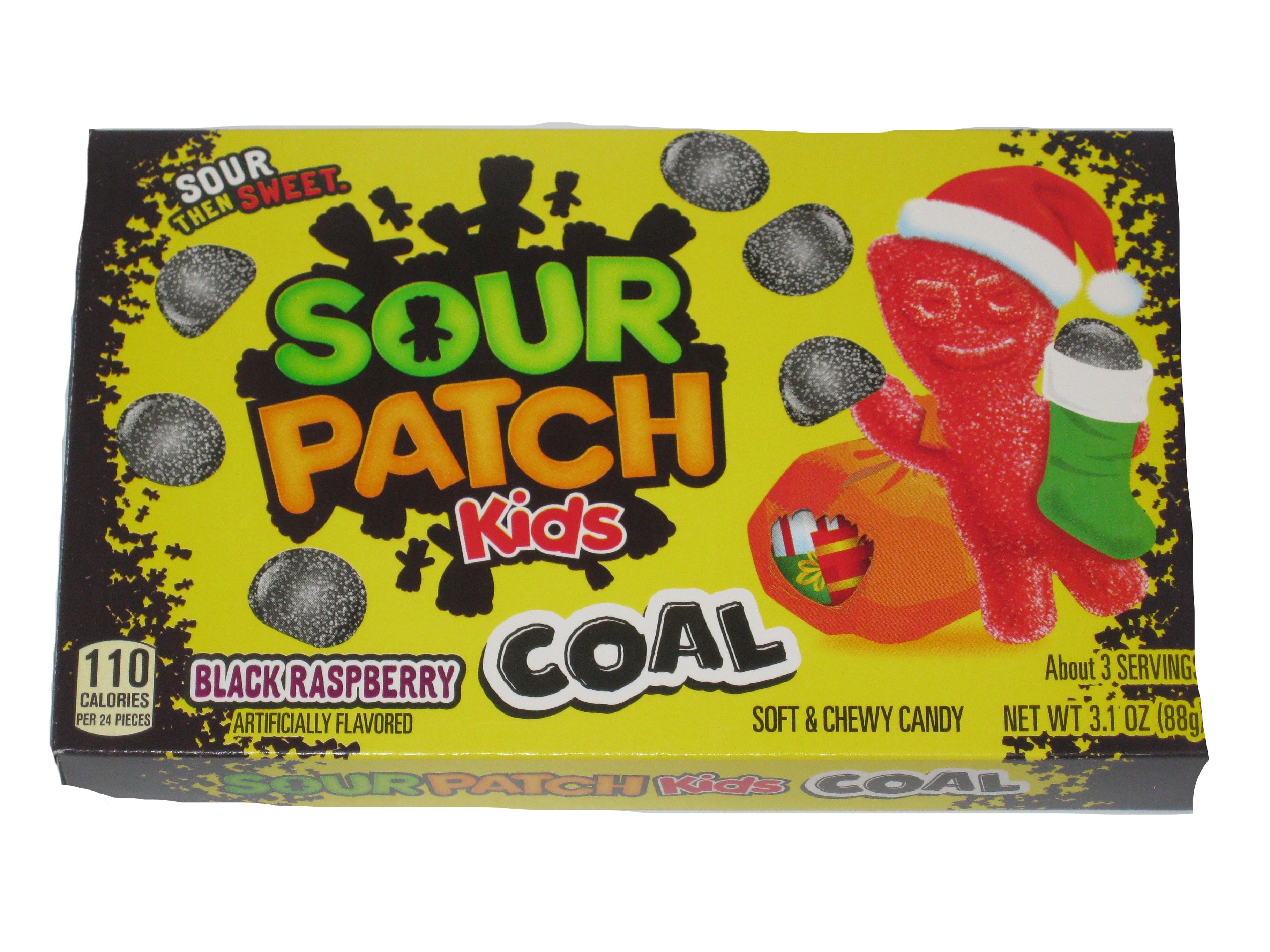 Christmas Sour Patch Kids Coal 3.1oz box — Sweeties Candy of Arizona