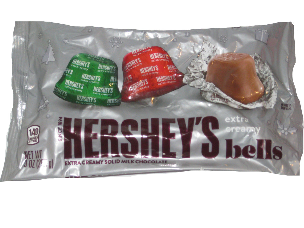 Christmas Hershey Extra Creamy Milk Chocolate Bells 9oz bag — Sweeties ...