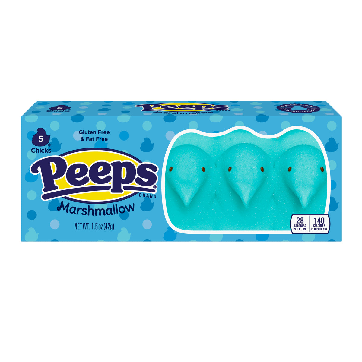 Peeps Blue Chicks 5ct pack — Sweeties Candy of Arizona
